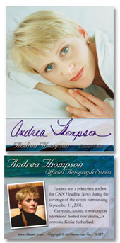 Andrea Thompson Autographed Photos Frame